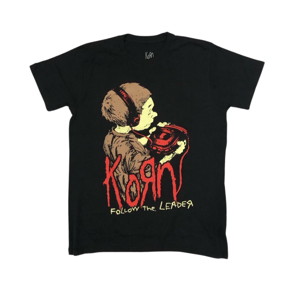 KORN Short Sleeve T-Shirt: Follow the Leader Kids Backprint – AREA-23