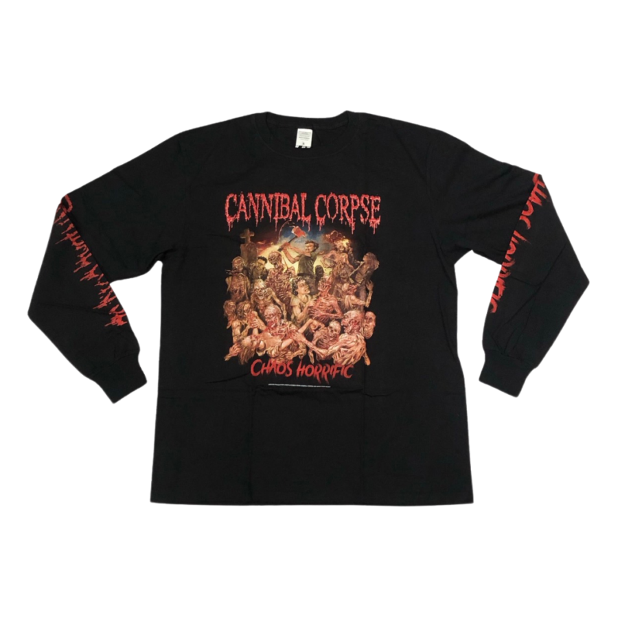CANNIBAL CORPSE Long Sleeve T-Shirt: Chaos Horrific Cover | AREA-23