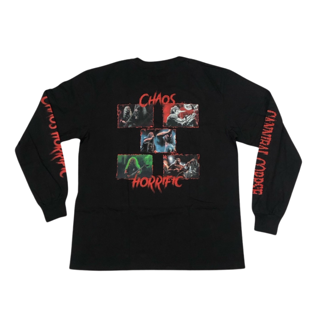 CANNIBAL CORPSE Long Sleeve T-Shirt: Chaos Horrific Cover – AREA-23