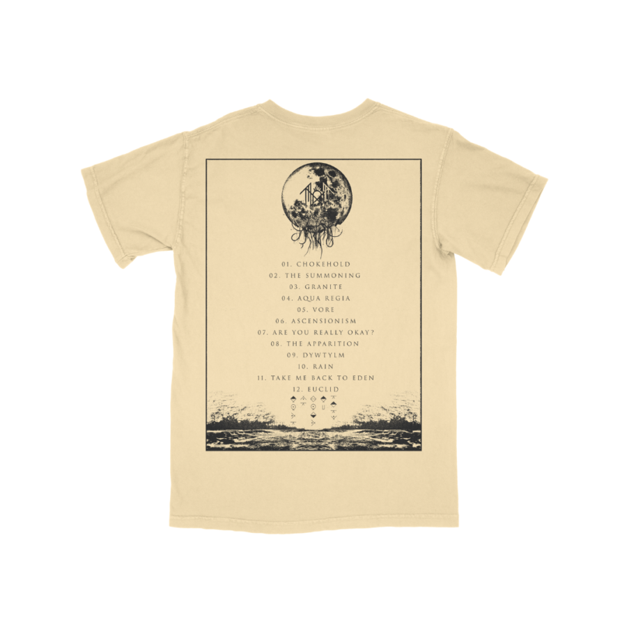 SLEEP TOKEN Short Sleeve T-Shirt: TMBTE Tracklist (Cream) – AREA-23