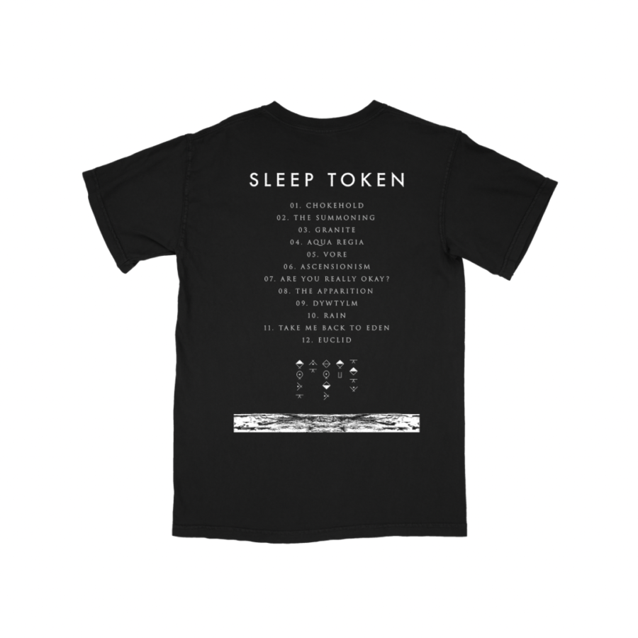 SLEEP TOKEN Short Sleeve T-Shirt: TMBTE Tracklist (Black) – AREA-23
